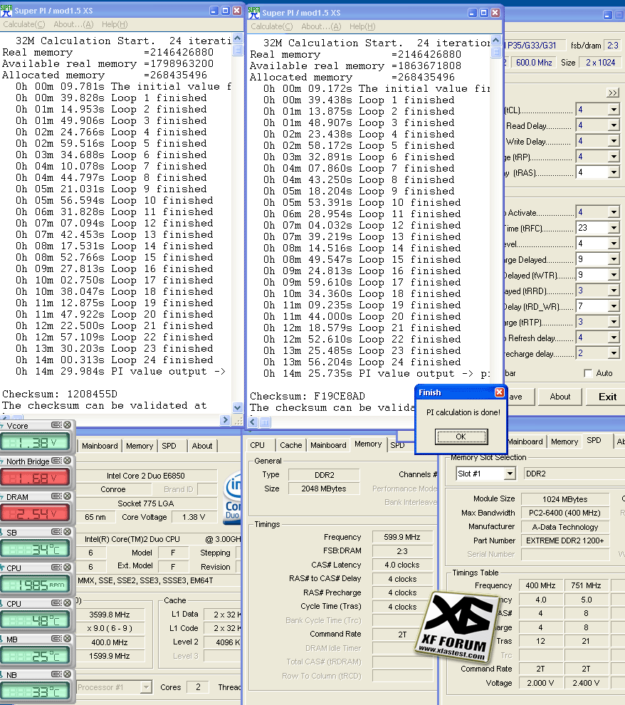 威剛 ADATA DDR2-1200+ 1GBX2-1200,1200,1200